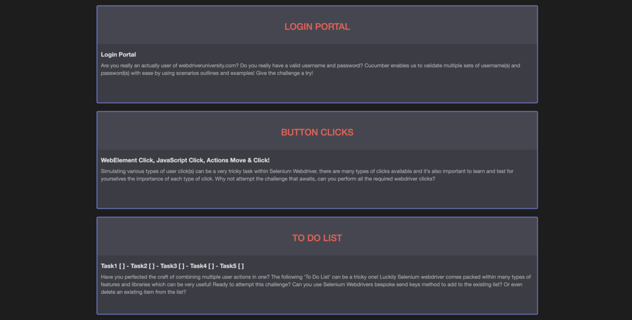 Complete List of Awesome Websites to Practice Automation Testing