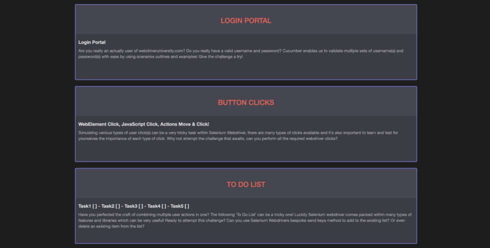 Complete List of Awesome Websites to Practice Automation Testing