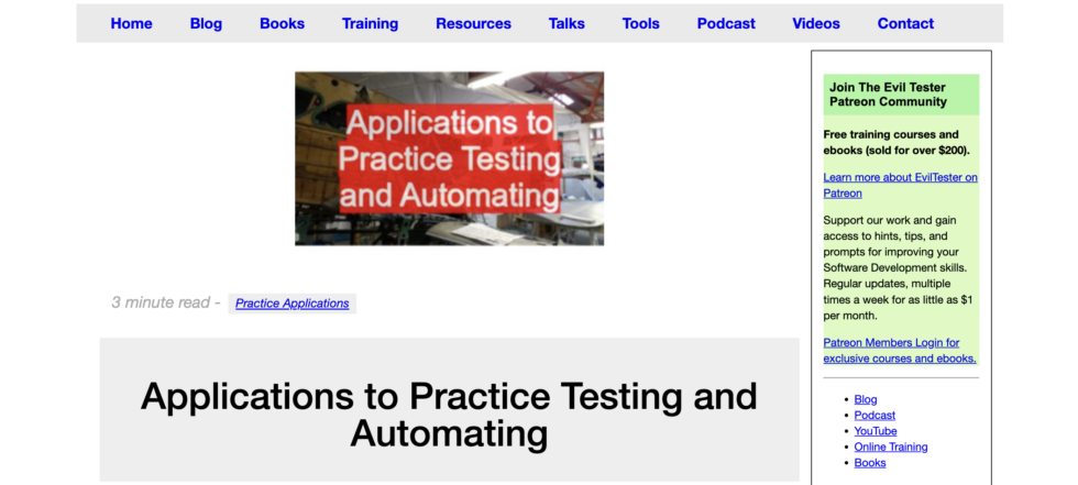 Complete List of Awesome Websites to Practice Automation Testing